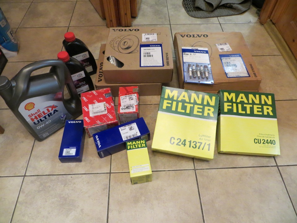 Плановое ТО 118000 расходники — Volvo S40 (2G), 2,4 л, 2009 года ...