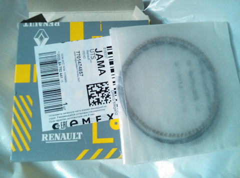 7701474857 Комплект поршневых колец RENAULT | Запчасти на DRIVE2