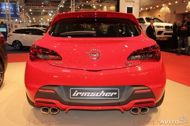 Накладка на задний бампер IRMSCHER — Opel Astra J GTC, 1,6 л, 2013 года ...