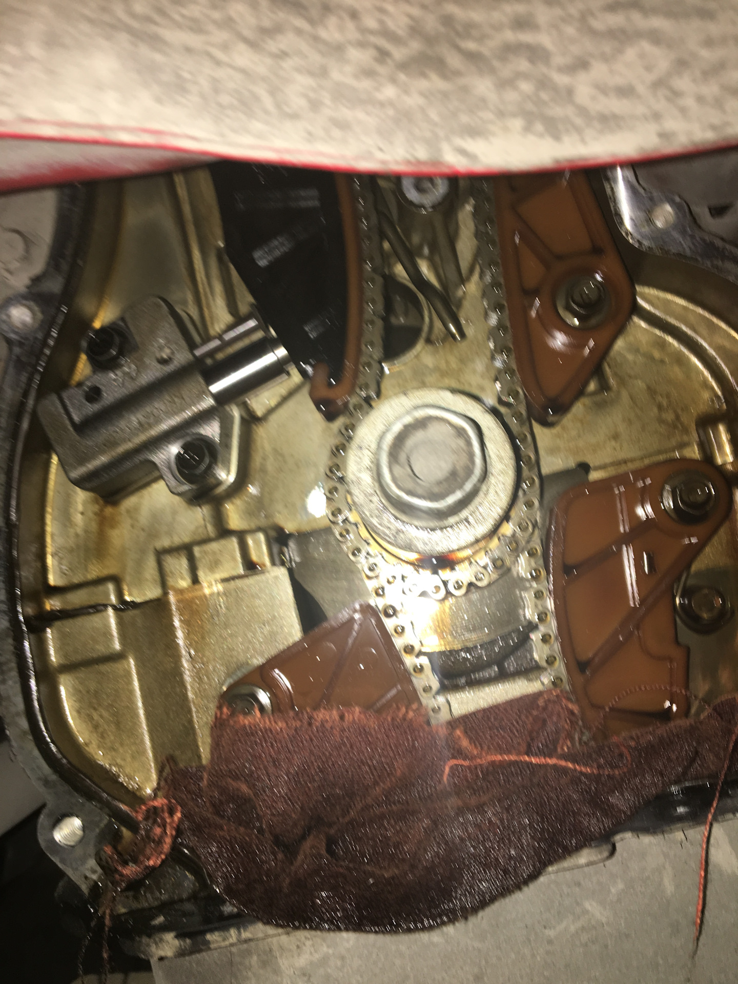 Натяжитель цепи, цепь грм — KIA Cerato Koup (1G), 2 л, 2011 года ...