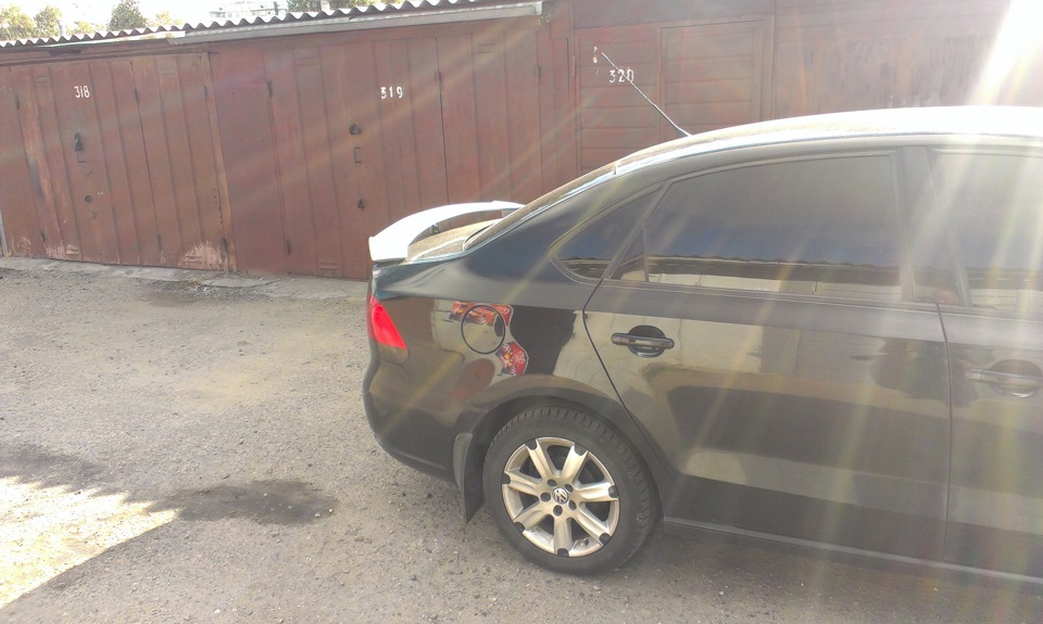 Прикупил Спойлер на Поло от Октавии А5 RS — Volkswagen Polo Sedan, 1,6 ...