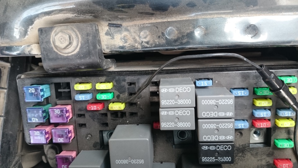 лампы ДХО+поворот — Hyundai Sonata IV (EF), 2 л, 2008 года ...