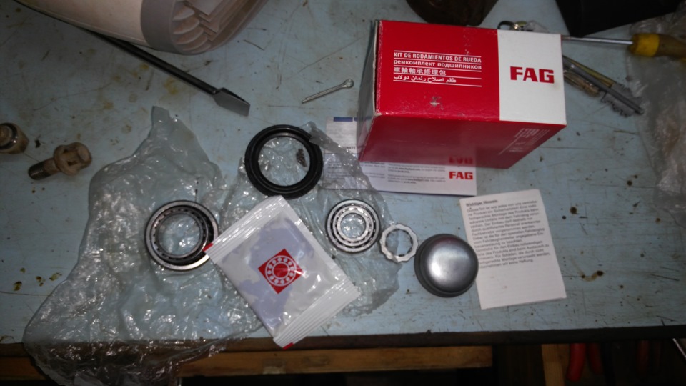 Замена подшипников задней левой ступицы. — Volkswagen Pointer, 1,8 л ...