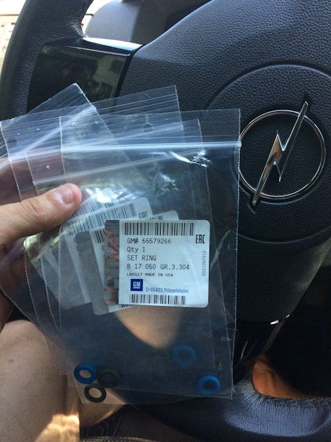 817050 КОМПЛЕКТ УПЛОТНИТЕЛЬНЫХ КОЛЕЦ ТОПЛИВНОЙ ФОРСУНКИ 2 ШТ GM ...