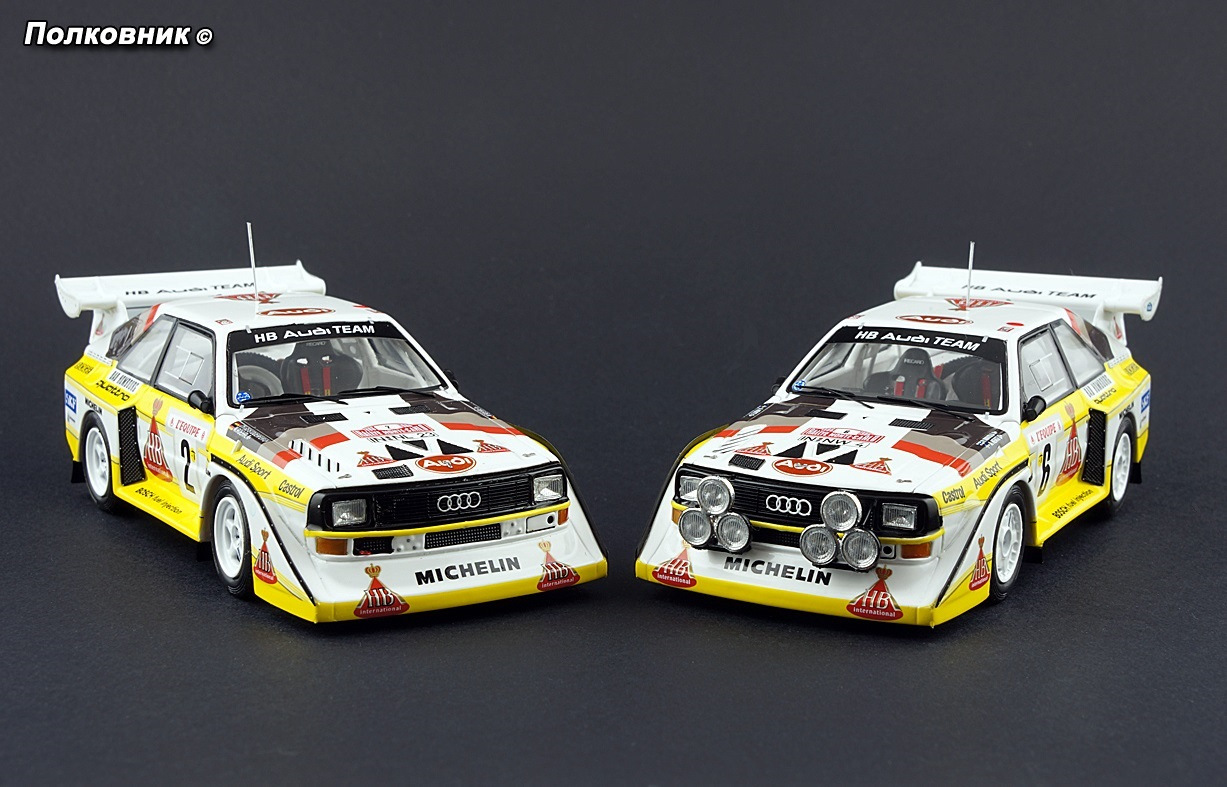 1986 Audi Sport Quattro S1 Typ (85) Rally Monte Carlo #2 (Spark) & 1986 ...