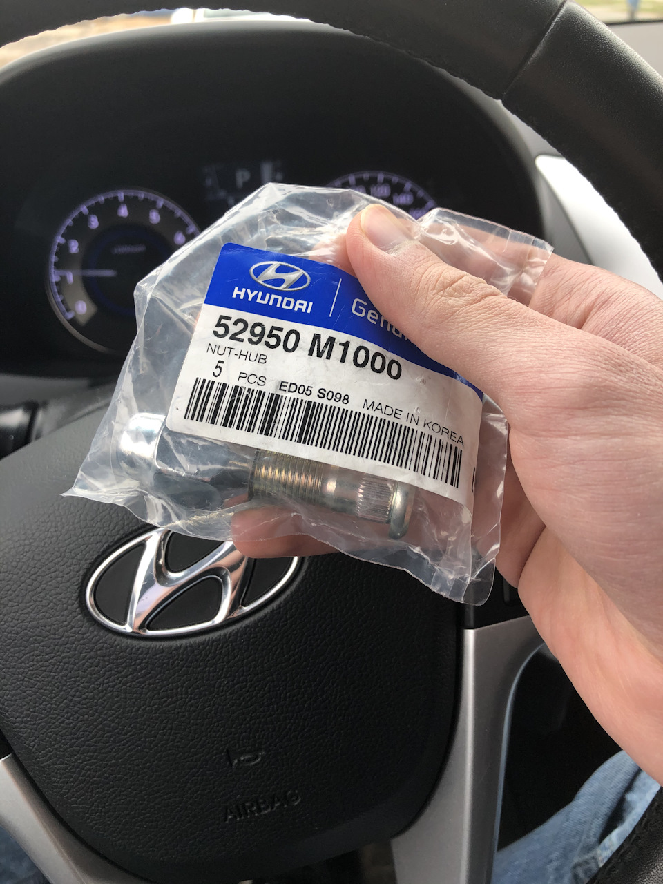 52950M1000 ГАЙКА М12 KIA HYUNDAI | Запчасти на DRIVE2