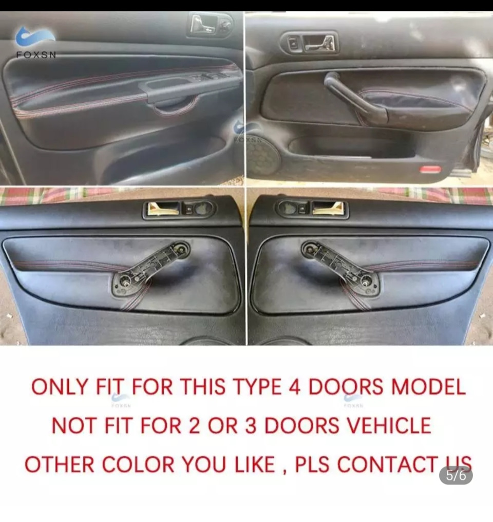 Обивки дверных карт из кожзама с Али — Volkswagen Golf Mk4, 1,9 л ...