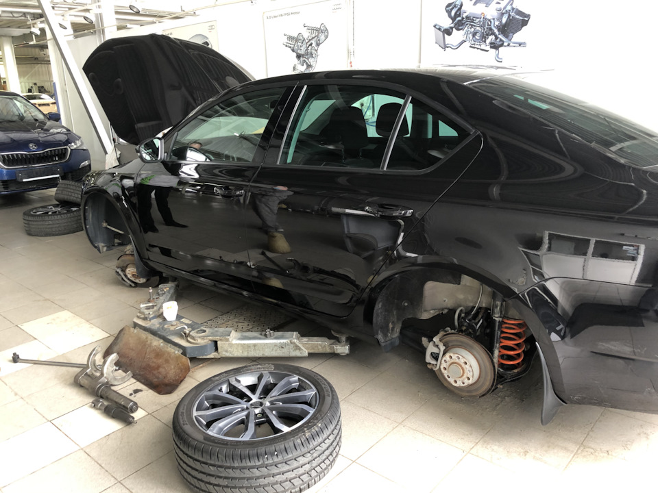 Пружины.Часть 1 — Skoda Octavia A7 Mk3, 1,8 л, 2016 года | своими ...