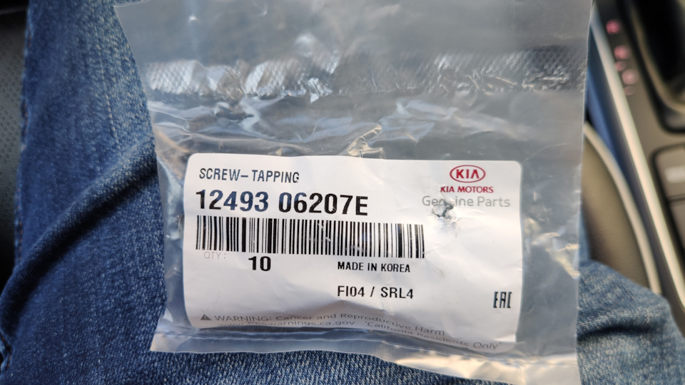 1249306207E ВИНТ-САМОРЕЗ КРЕПЛЕНИЯ МОЛДИНГА ПОРОГА КУЗОВА D=3ММ ИЗ ...