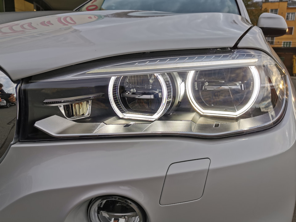 5. Полиуретановая пленка на фары — BMW X5 (F15), 3 л, 2015 года ...