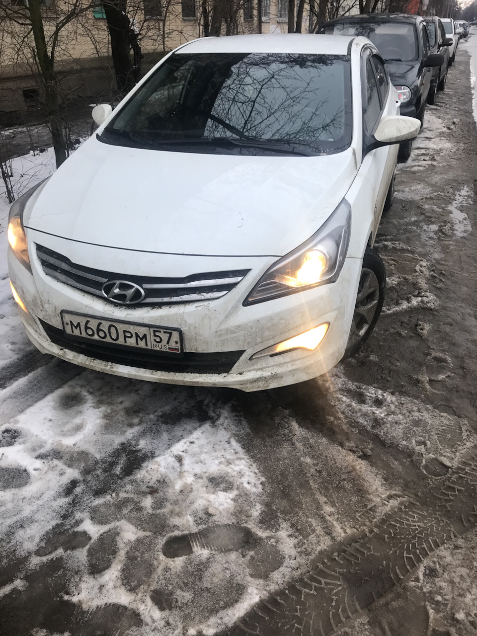 Солярис рестайлинг фары и ништяки — Hyundai Solaris (1G), 1,6 л, 2015 ...