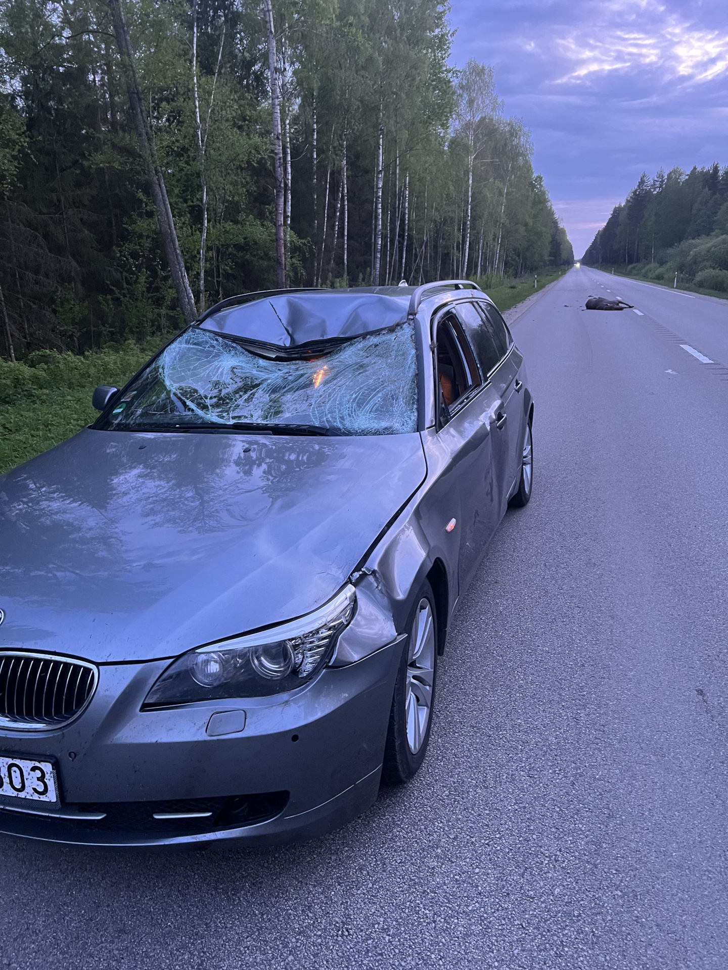 Лосиный тест не пройден. — BMW 5 series Touring (E61), 3 л, 2008 года | эвакуация | DRIVE2