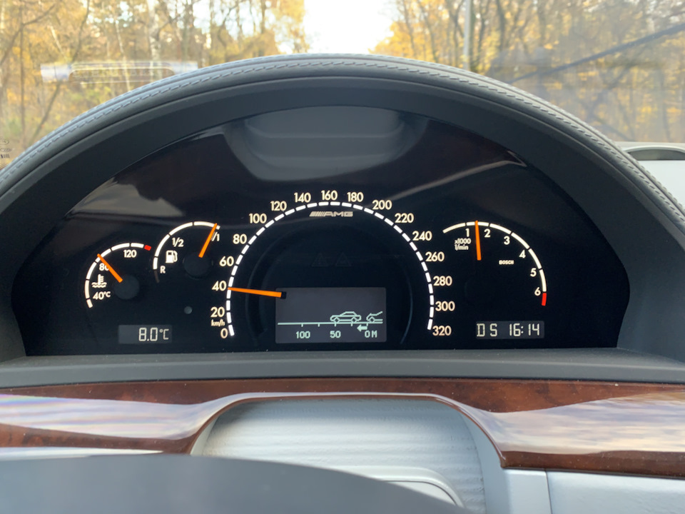 Эксперимент с Distronic — Mercedes-Benz S 55 AMG (W220), 5,4 л, 2002 ...