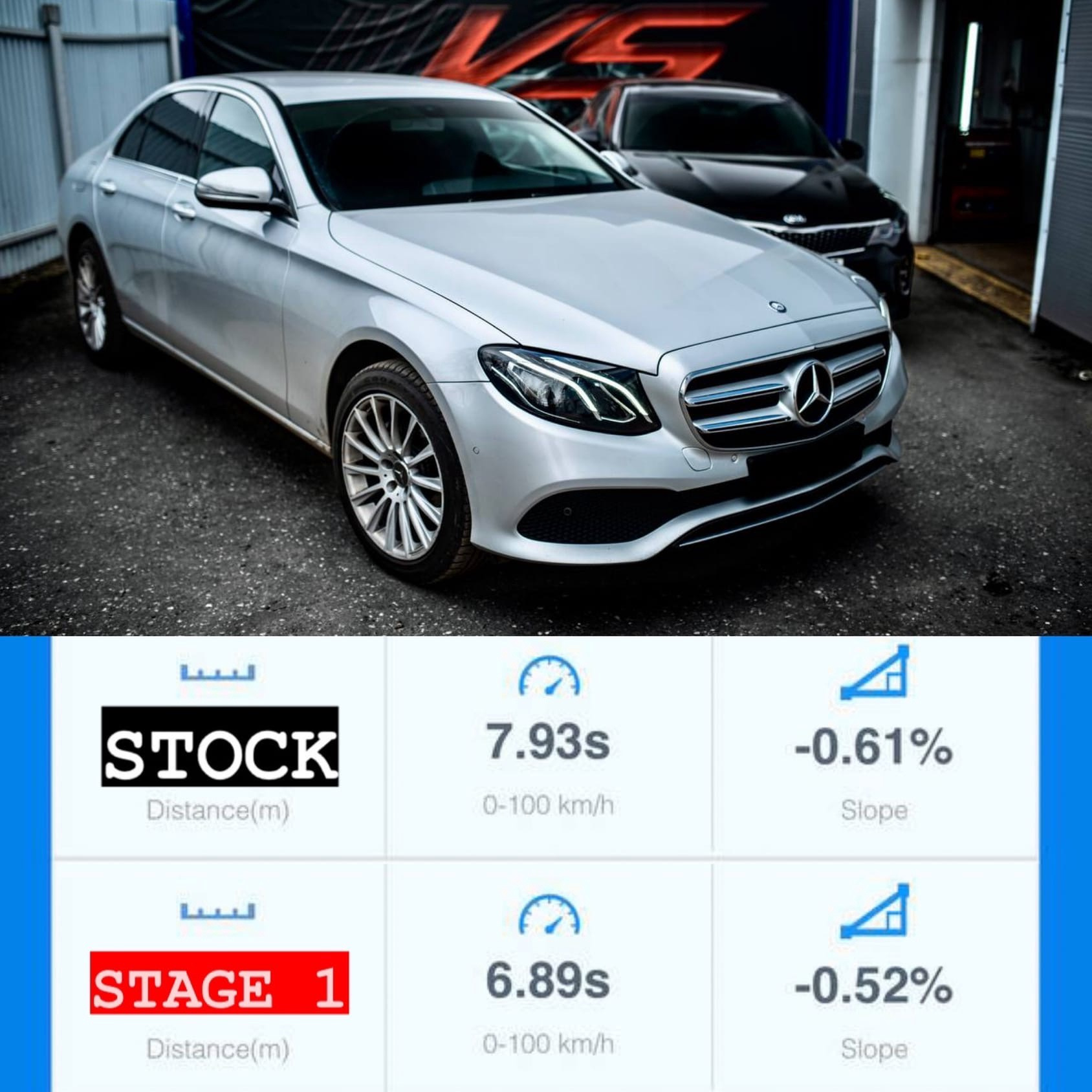 MERCEDES-BENZ E220D — Stage 1 (dragy) — VS Performance на DRIVE2