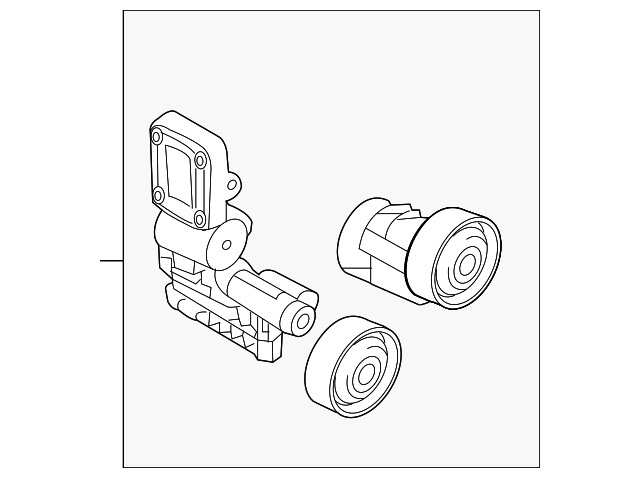 252802G110 КОМПЛЕКТ ШКИВОВ НАТЯЖИТЕЛЯ РЕМНЯ ГРМ В СБОРЕ (3ШТ) ДЛЯ ...