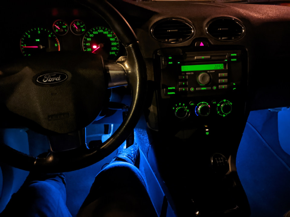 Ambient lighting — Ford Focus Hatchback II, 1,8 л, 2006 года | стайлинг ...