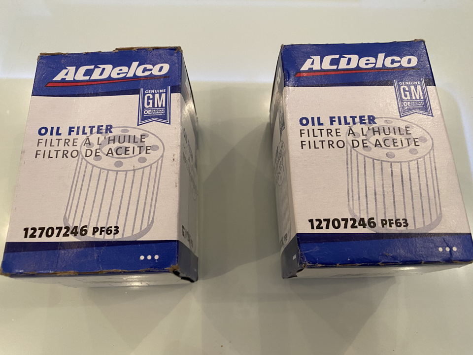Сравнение масляных фильтров ACDelco PF63 — Chevrolet Tahoe (GMT900), 5 ...