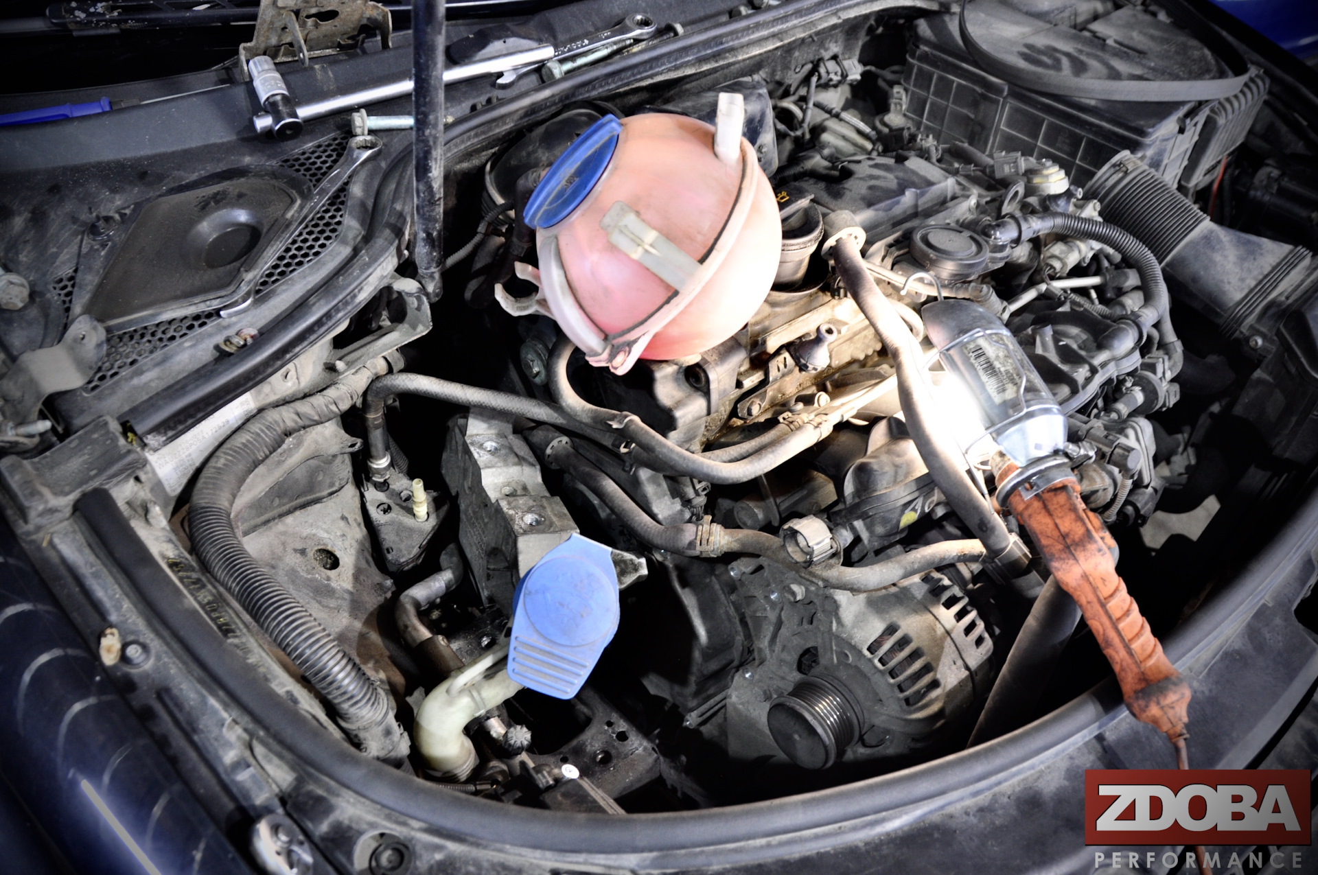 Audi A3 8P 2.0 TFSI 200 HP (AXX, BPY, BWA, CAWB, CCZA) Замена ремня ГРМ ...