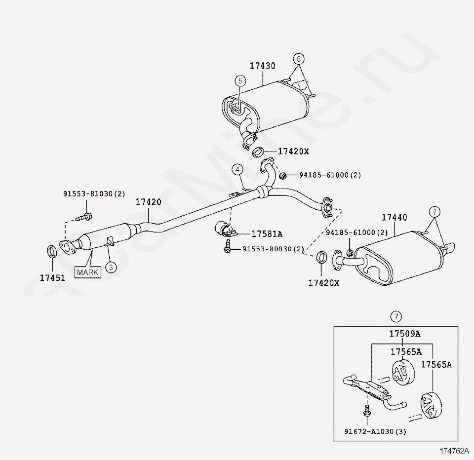 Штатный раздвоенный выхлоп от 3.5! Вопрос знатокам?! — Toyota Camry ...