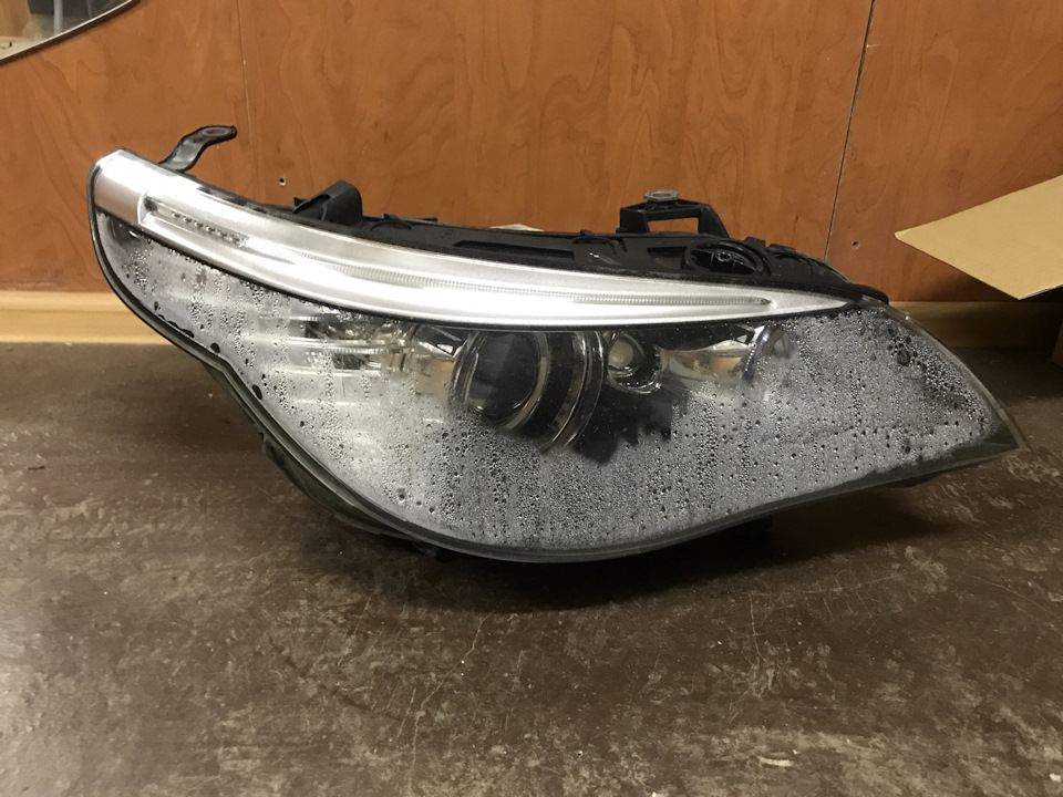 Оптика: замена потеющей фары на японскую — BMW 5 series (E60), 3 л ...
