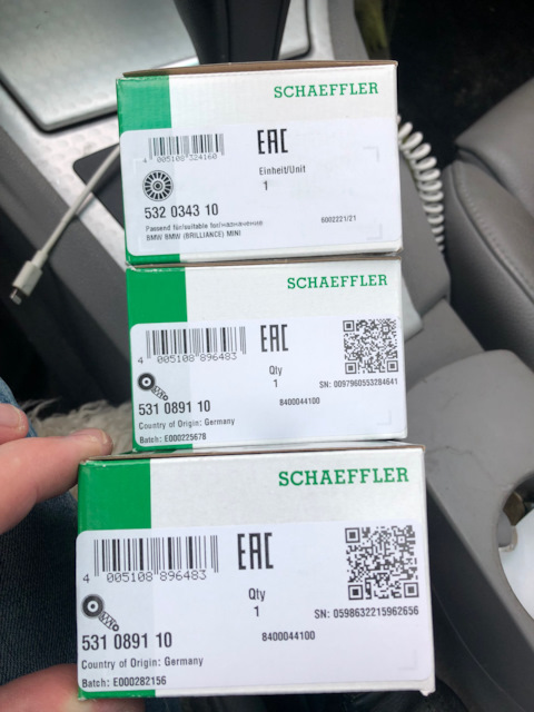 532034310 Ролик приводного ремня BMW E60 / E65 / X3 INA | Запчасти на ...