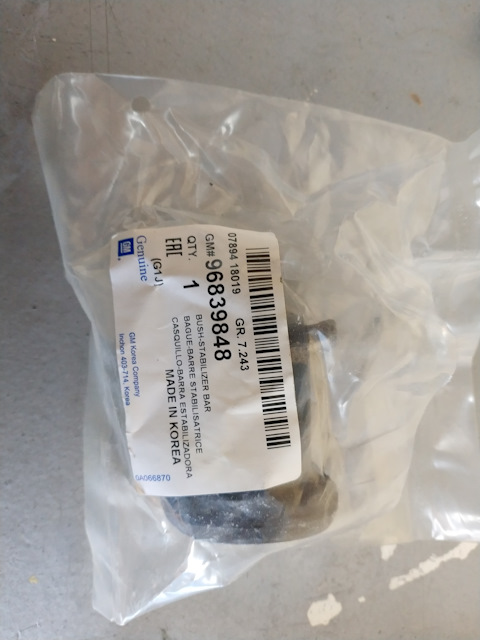 96839848 Втулка стабилизатора переднего GM | Запчасти на DRIVE2