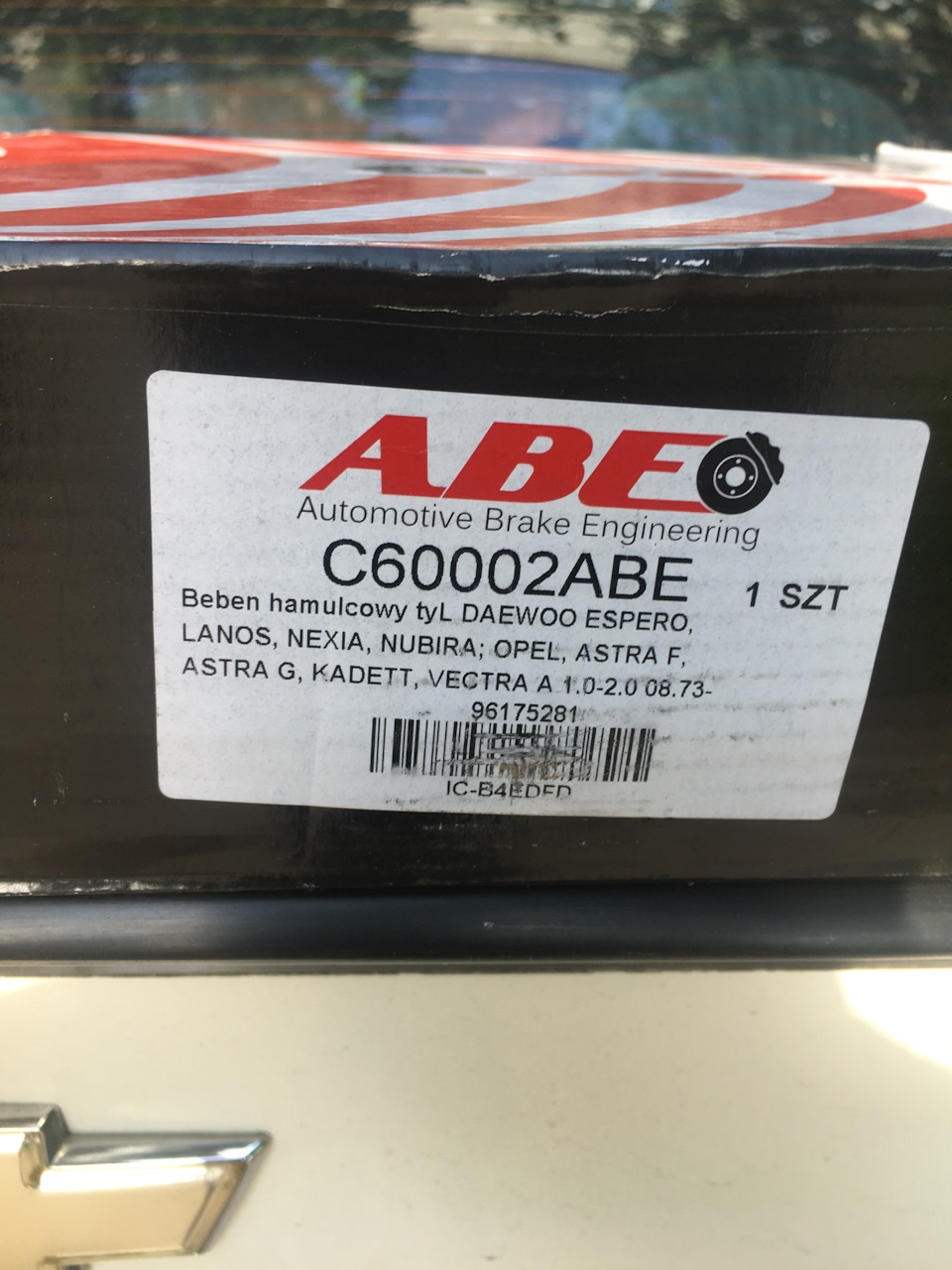 96175281 Барабан тормозной GM | Запчасти на DRIVE2