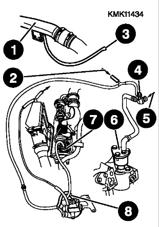 Volkswagen Passat B5 1.9 TDI AFN Схема вакуумной системы — Volkswagen Passat B5, 1,9 л, 1997 ...