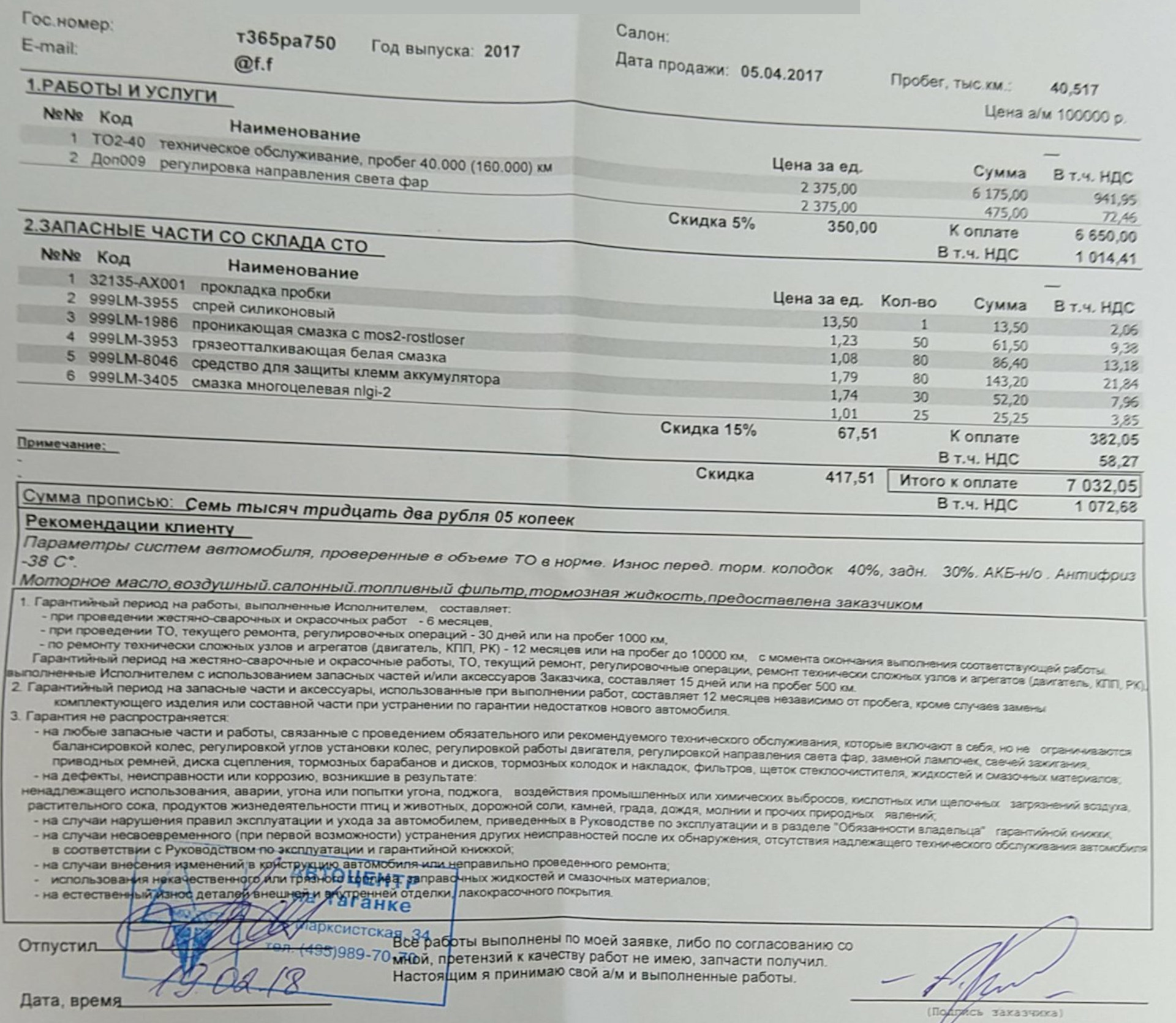 ТО-40 в Автоцентре на Таганке — Nissan Qashqai (2G), 1,6 л, 2017 года ...