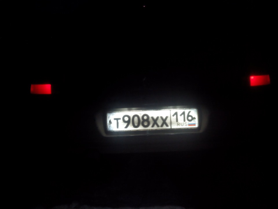 Подсветка номера — Lada 21124, 1,6 л, 2008 года | электроника | DRIVE2