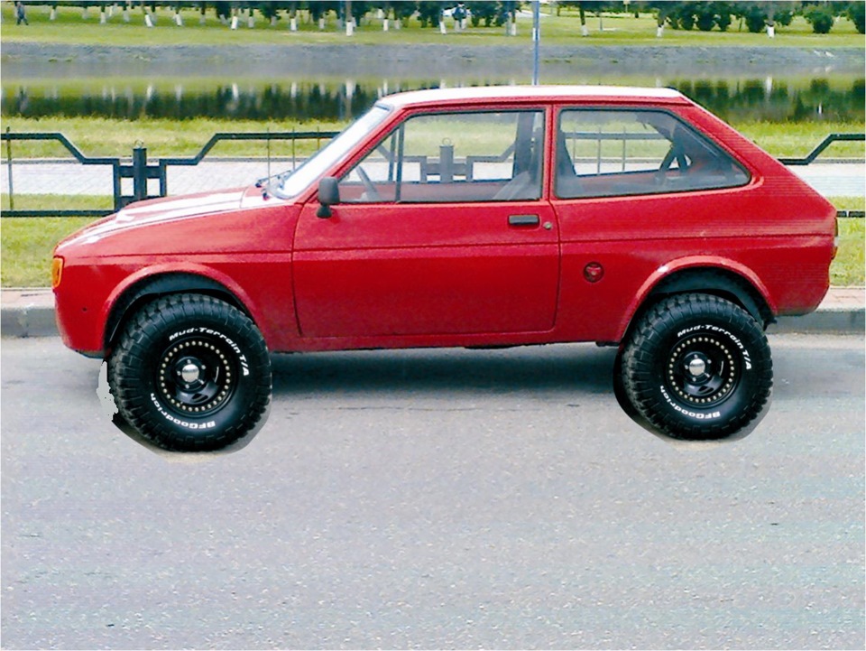 А может так? — Ford Fiesta (Mk II), 1,6 л, 1984 года | стайлинг | DRIVE2