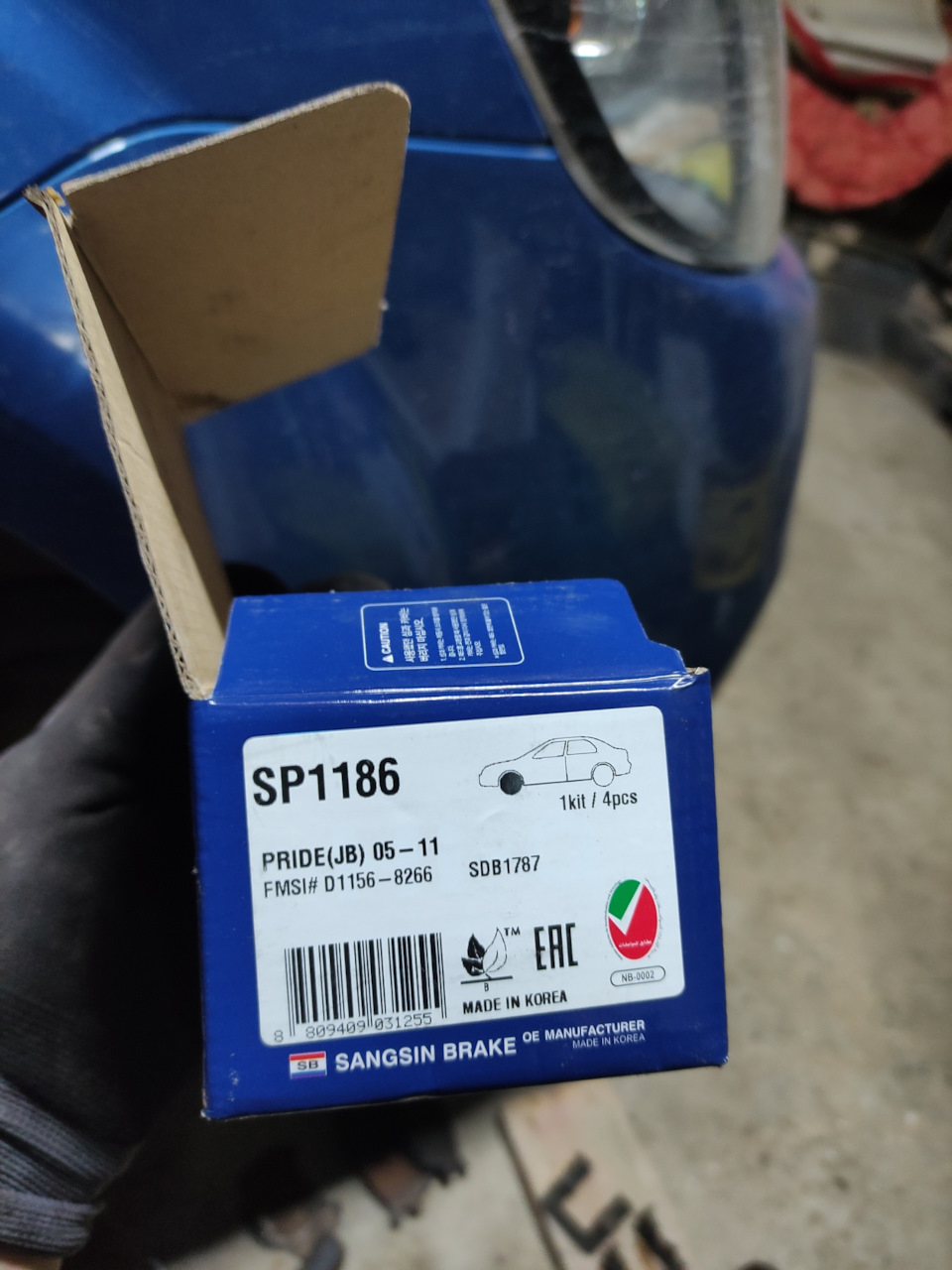 SP1186 Колодки передние KIA HYUNDAI | Запчасти на DRIVE2