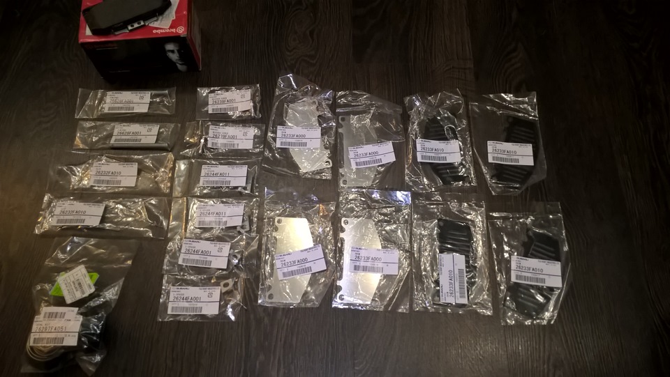 Рем. комплект суппортов — Subaru Impreza WRX (GH/GE/GV/GR), 2,5 л, 2008 ...