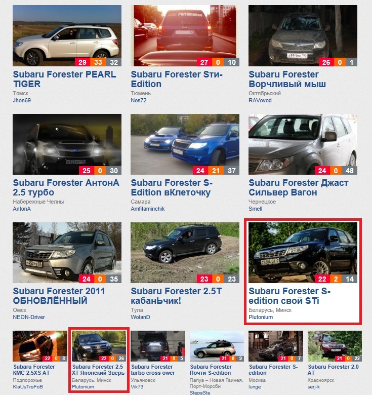 Хо-Хо, я в ТОП'e! :) — Subaru Forester (SH), 2,5 л, 2011 года | рейтинг ...