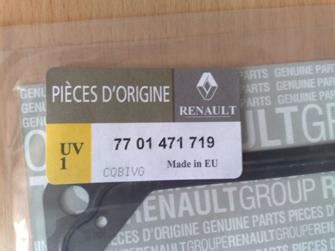 7701471719 Прокладка клапанной крышки рено логан 1.6 8 клап. RENAULT ...