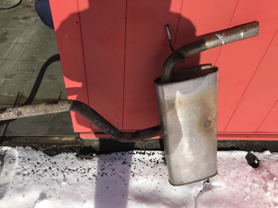 Ремонт выхлопной — SEAT Leon (Mk II), 1,6 л, 2007 года | визит на ...