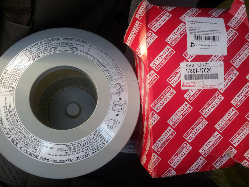 1780117020 Воздушный фильтр OEM TOYOTA LEXUS | Запчасти на DRIVE2