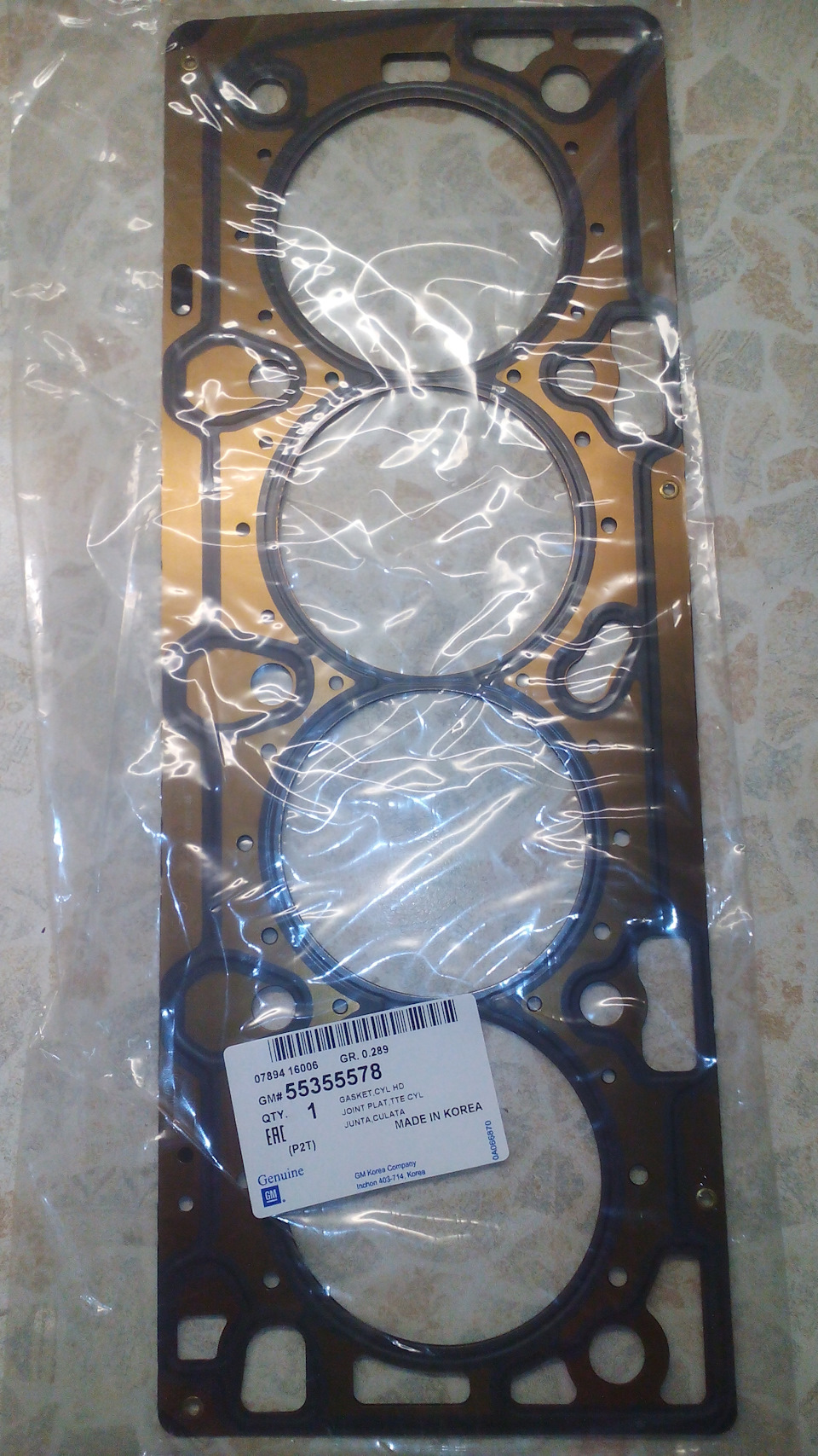 55355578 Прокладка, головка цилиндра GM | Запчасти на DRIVE2