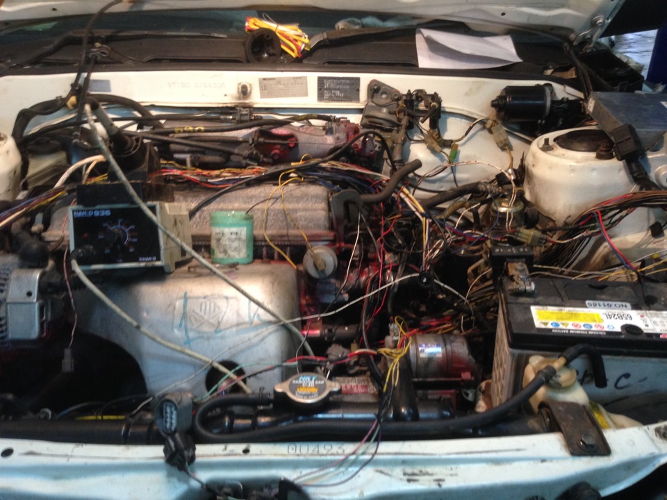 Трансплантация электрики — Toyota Corona (T150/160), 2 л, 1985 года ...