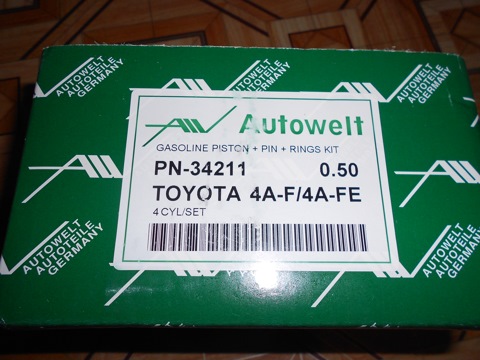 PN34211 PN-34211 ПОРШЕНЬ В СБОРЕ 0.50 TOYOTA 4A-F/4A-FE PIN 18MM ...