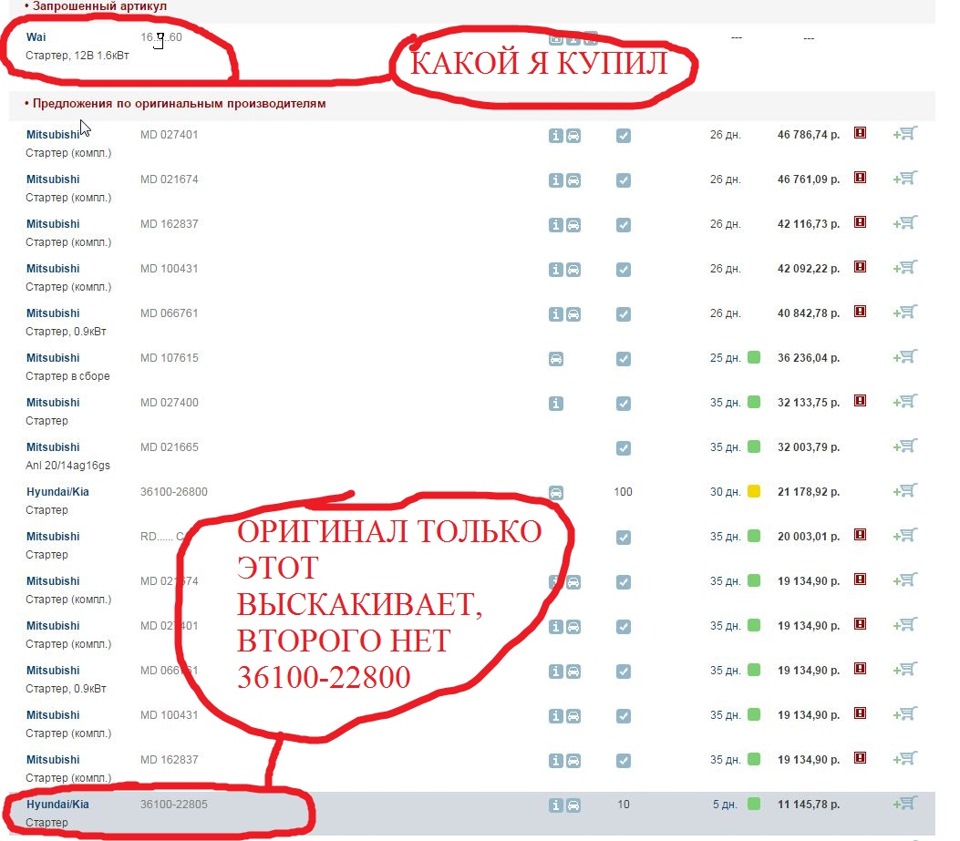 3610022805 Стартер м/т 0.9kw act, vrn, avt, getz KIA HYUNDAI | Запчасти ...