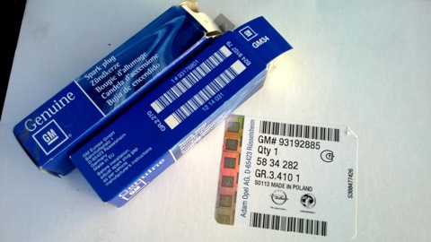 93176801 Свеча зажигания 5165 GM | Запчасти на DRIVE2