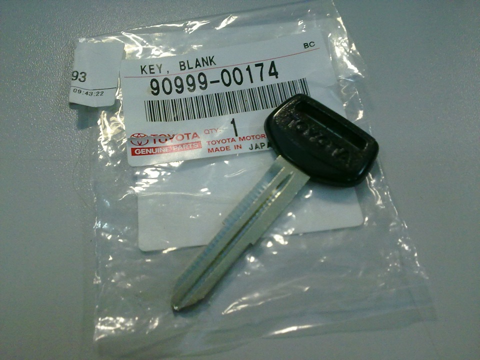 Original Toyota Key — Toyota Corolla (90), 1,3 л, 1991 года | просто ...