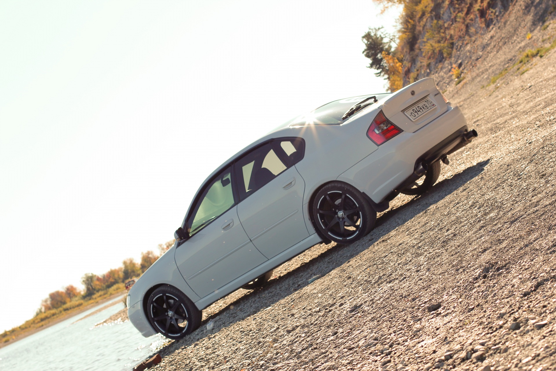 Сфоткались на солнышке пока бабье лето!) — Subaru B4 (BL), 2 л, 2003 ...