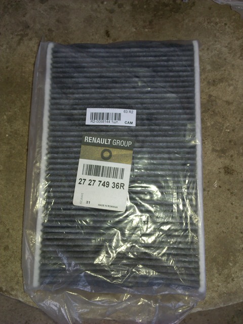 272774936R Фильтр салона RENAULT | Запчасти на DRIVE2