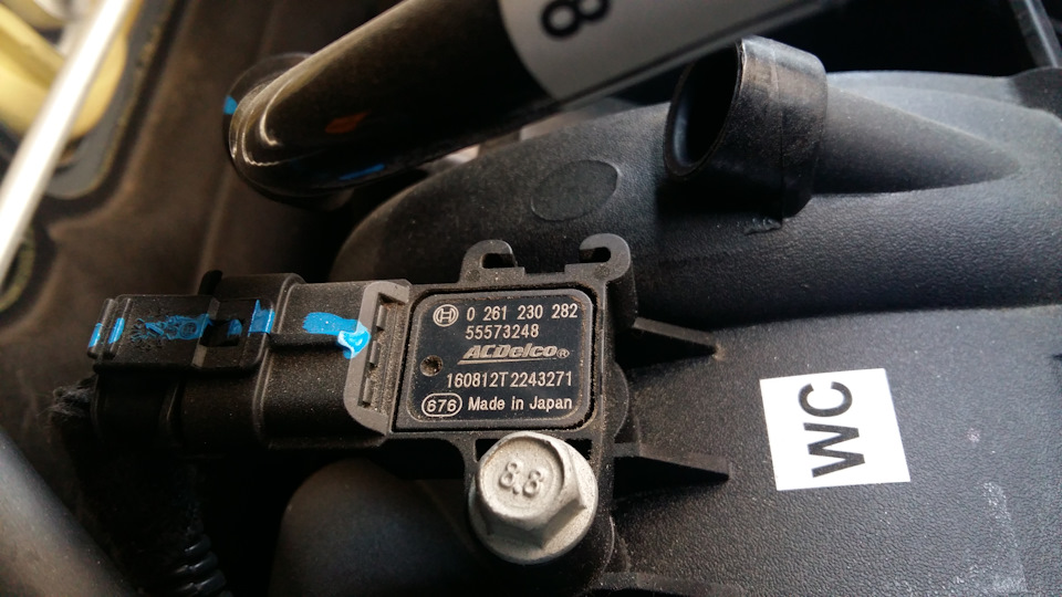 55573248 Датчик давления воздуха во впускном коллекторе GM | Запчасти ...