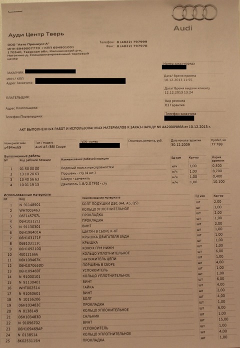 WHT002514 Гайка (M10) / AUDI A4, A5, A6, A8, Q5 VAG | Запчасти на DRIVE2