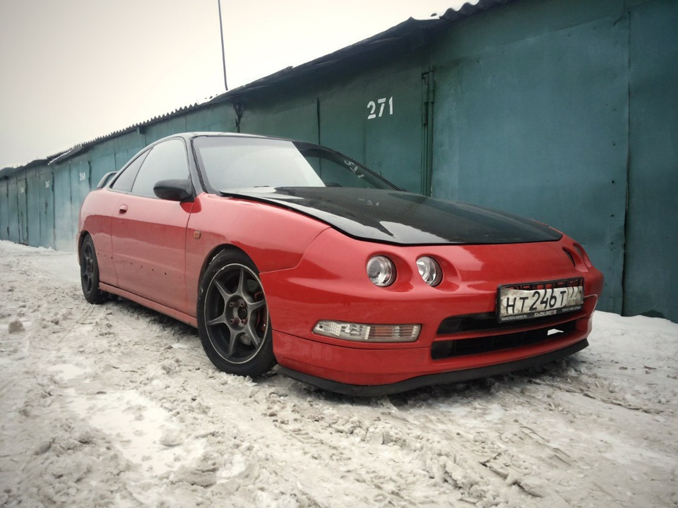 Примерка новых колес — Acura Integra (DC2/DC4/DB7/DB8), 2 л, 1995 года ...
