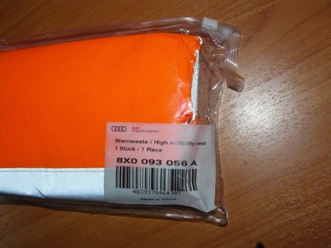 8X0093056A Жилет сигнальный VAG | Запчасти на DRIVE2