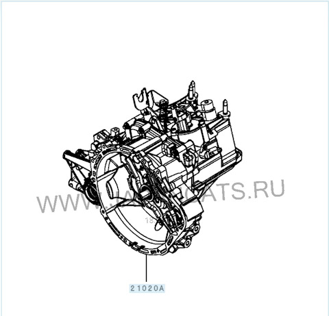 2960A032 Сальник крышки переднего дифференциала Mitsubishi | Запчасти ...